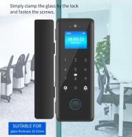 China 3D Face Recognition Door Lock Tuya Remote Control Punch Free Smart Office Door Lock for sale