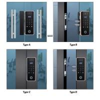 China 3D Face Digital Smart Glass Door Lock Tuya Fingerprint Password IC Card Access for sale