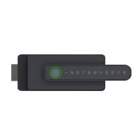 China Smart Biometric Fingerprint Glass Door Lock Semi Auto Tuya App Wireless Control for sale