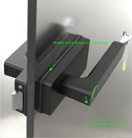 China Office Tuya Wireless Control Smart Glass Door Lock Fingerprint IC Card Access for sale