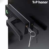China Tuya Glass Door Lock High Security Smart Lock Biometric Digital Code Card Unlock Security Office Door Lock for sale