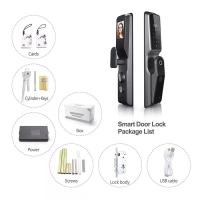 China Full Auto Tuya App Door Lock Card Code Key Access 3D Fingerprint Keyless Unlock for sale
