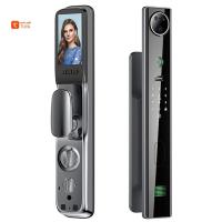 China Peephole Smart Home Front Door Lock Tuya Biometric Anti Peep Code Keyless Unlock for sale