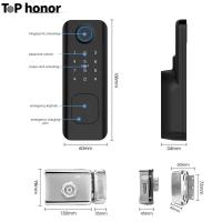 China TTLock Digital Code Card Fingerprint Deadbolt Door Lock Single Latch Aluminium Shell for sale