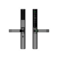 China Digital Office Smart Sliding Door Lock Thermal Break Aluminum Alloy Handle Lock for sale