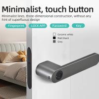 China Digital Biometric Smart Fingerprint Door Lock Aviation Aluminium Alloy For Office for sale