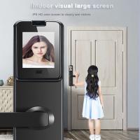 China Silver Aluminium Alloy Deadbolt Smart Door Lock Digital Fingerprint Code Card Ekey for sale