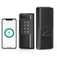 China Digital Code Deadbolt Door Lock Tuya Access Smart Fingerprint IC Card Unlock for sale