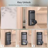 China Digital Code Deadbolt Door Lock Tuya Access Smart Fingerprint IC Card Unlock for sale