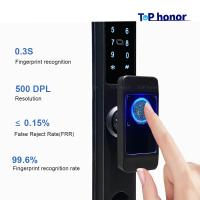 China Gold Bridge Cut Tuya App Door Lock Remote Control Fingerprint Code Card Key Lock for sale