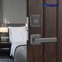 China Aluminium Alloy Hotel Smart Locks RFID Swipe Card Access Room Handle Door Lock for sale