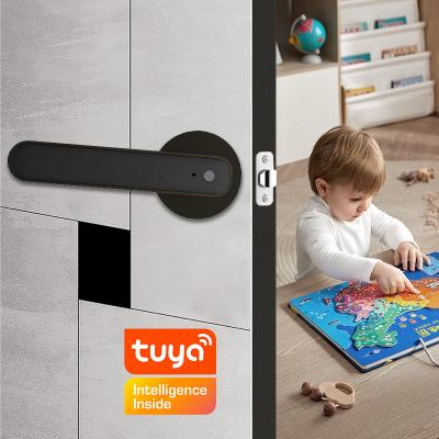 China Fingerprint Password Key Smart Tuya App Door Lock Smartphone Bluetooth Access for sale