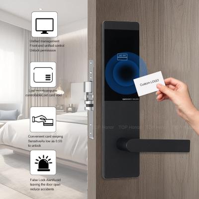 China Intelligent Hotel Smart Locks RFID Card Mechanical Key Access Smartphone Bluetooth for sale