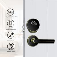 China Intelligent Zinc Alloy Hotel Smart Locks Half Automatic Anti Theft Room Lock for sale
