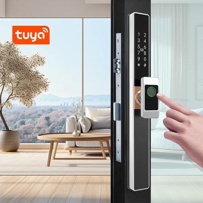 China Bridge Cutoff Smart Sliding Door Lock Waterproof Tuya Smartphone EKey Remote Control for sale