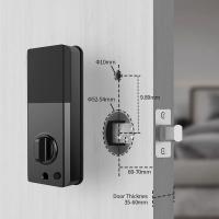 China Full Automatic Office Tuya Deadbolt Lock Fingerprint Password IC Card Key Unlock for sale
