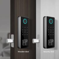 China Smart Deadbolt Fingerprint Office Door Lock Digital Code Tuya TTLock Remote Access for sale