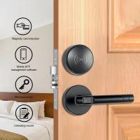 China Digital Semiauto Handle Hotel Smart Locks Baking Vanish Aluminium Alloy Material for sale