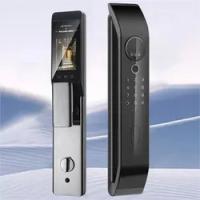 China Biometric Tuya App Door Lock Anti Peep Code Tamper Alarm For Home Apartment for sale