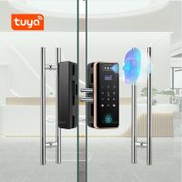 China Office Smart Fingerprint Door Lock Bluetooth Punch Free Full Auto Biometric Unlock for sale