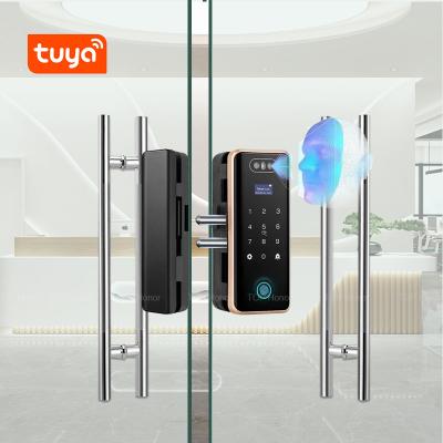 China Office Smart Fingerprint Door Lock Bluetooth Punch Free Full Auto Biometric Unlock for sale