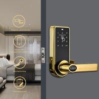 China Luxury Zinc Alloy Hotel Smart Digital Door Lock TTLock Code Card Key Unlock for sale