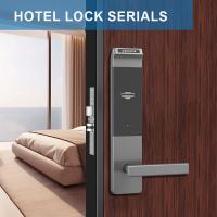 China RFID Card Smart Electronic Door Handle Lock Semiauto Aluminium Alloy For For Hotels for sale