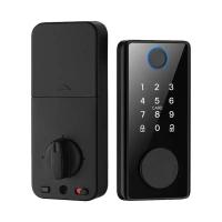 China Fingerprint Deadbolt Door Lock High Security Biometric Password Unlock Smartphone Remote Control Access for sale