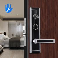 China Silver Zinc Alloy Hotel Smart Locks RFID Card Mechanical Key Unlock Lightweight for sale