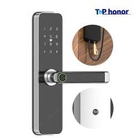 China TTLock Smart Residential Electronic Door Locks Fingerprint Code Card Key Access Tuya App for sale