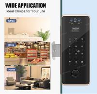 China Office Store Wireless Glass Door Lock Full Automatic Face Scan For 10-12mm Thinkness Doors for sale