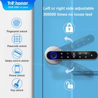 China Easy Installation Tuya App Door Lock Biometric Bluetooth Fingerprint Touch For Home for sale