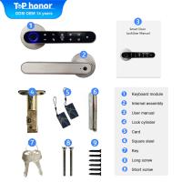 China Easy Installation Tuya App Door Lock Biometric Bluetooth Fingerprint Touch For Home for sale