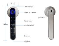 China Easy Installation Tuya App Door Lock Biometric Bluetooth Fingerprint Touch For Home for sale