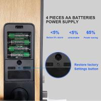 China High Security Smart Fingerprint Door Lock Intelligent Magnetic Swipe Access Control for sale