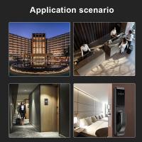 China Low Voltage Alarm and Mechanical Key Unlock Way Smart Hotel Locks with Beep Alarm for sale