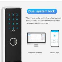 China Sus 304 Hotel Keyless Entry Locks With Magnetic Key Card System for sale