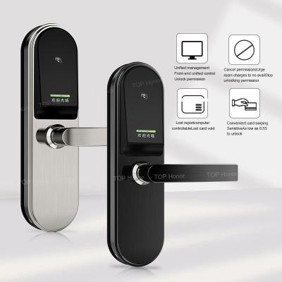 China Zinc Alloy Hotel Smart Locks / Electronic Door Lock System For Hotels USB for sale