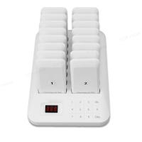China White 433.92mhz Restaurant Pager System / Restaurant Buzzers ABS for sale