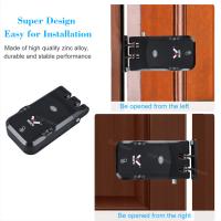 China Invisible Remote Control Anti Theft Door Lock Graffiti Smart Double Motor Drawer Lock for sale
