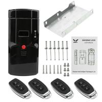 China Graffiti Remote Control Hidden Keyless Electric Door Lock Anti-Theft Cable-Free No Keyhole Dual System for sale