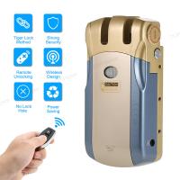 China Zinc Alloy Plactic Smart Front Door Locks For Office Operation Range Within 15m for sale