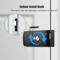 China Cordless Punching Anti Theft Invisible Door Electromagnetic Lock With Remote for sale