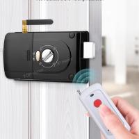 China Cordless Punching Anti Theft Invisible Door Electromagnetic Lock With Remote for sale