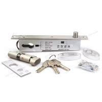 China Narrow Panel SS Electric Plug Lock With Mechanical Key Emergency Unlock For Prison Bank for sale