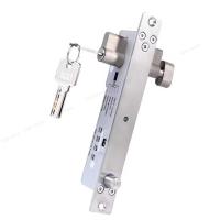 China Narrow Panel SS Electric Plug Lock With Mechanical Key Emergency Unlock For Prison Bank for sale