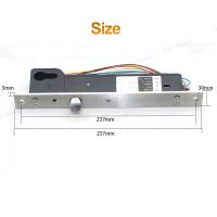 China DC 12V Electromagnetic Door Lock Zinc Alloy Material With Mechanical Key for sale