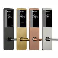 China 304 Stainless Steel Security Electronic Card Door Lock System Intelligent Hotel Lock Management Software System for sale