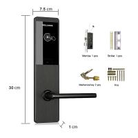China 304 Stainless Steel Security Electronic Card Door Lock System Intelligent Hotel Lock Management Software System for sale
