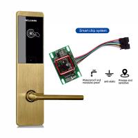 China 304 Stainless Steel Security Electronic Card Door Lock System Intelligent Hotel Lock Management Software System for sale